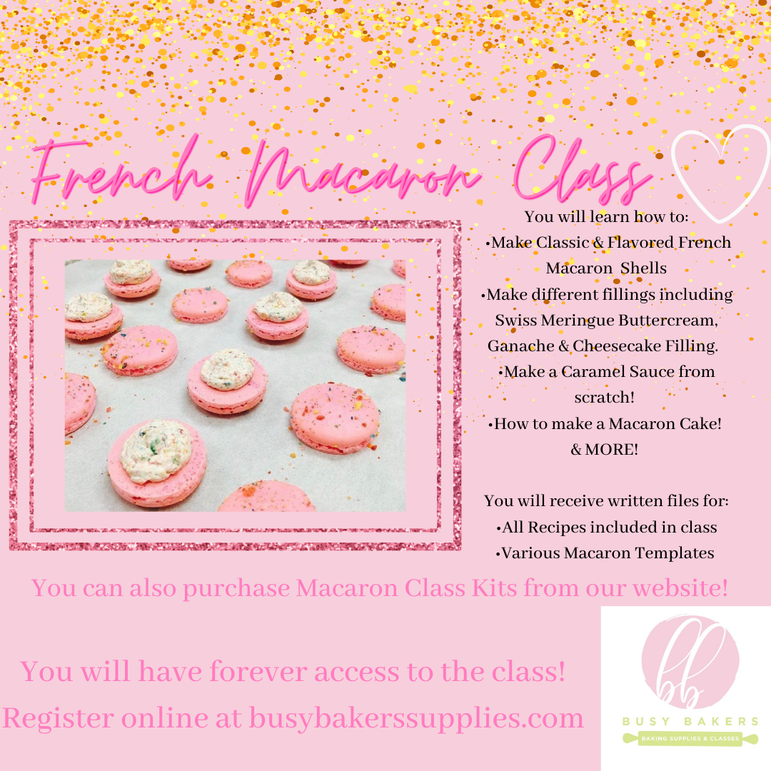 Online French Macaron Class – Busy Bakers Supplies