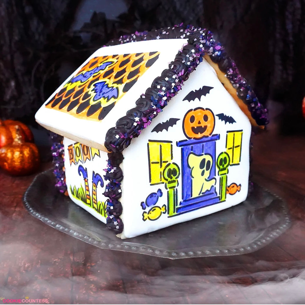 Spooky Shack 4 Piece Stencil Set – Busy Bakers Supplies